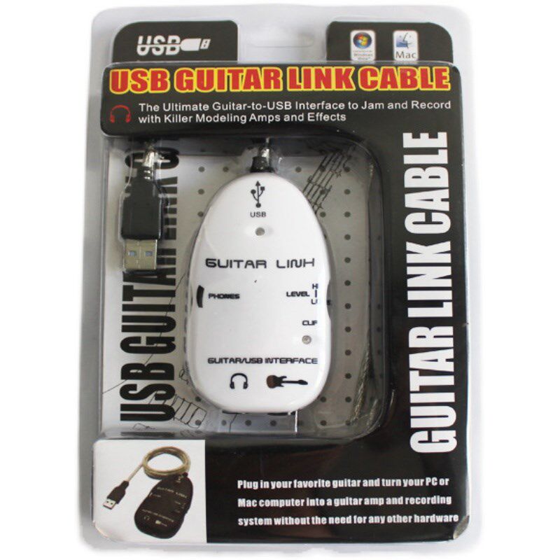 Guitar USB GUITAR LINK 吉他声卡USB音频接口 吉他电脑USB连接线