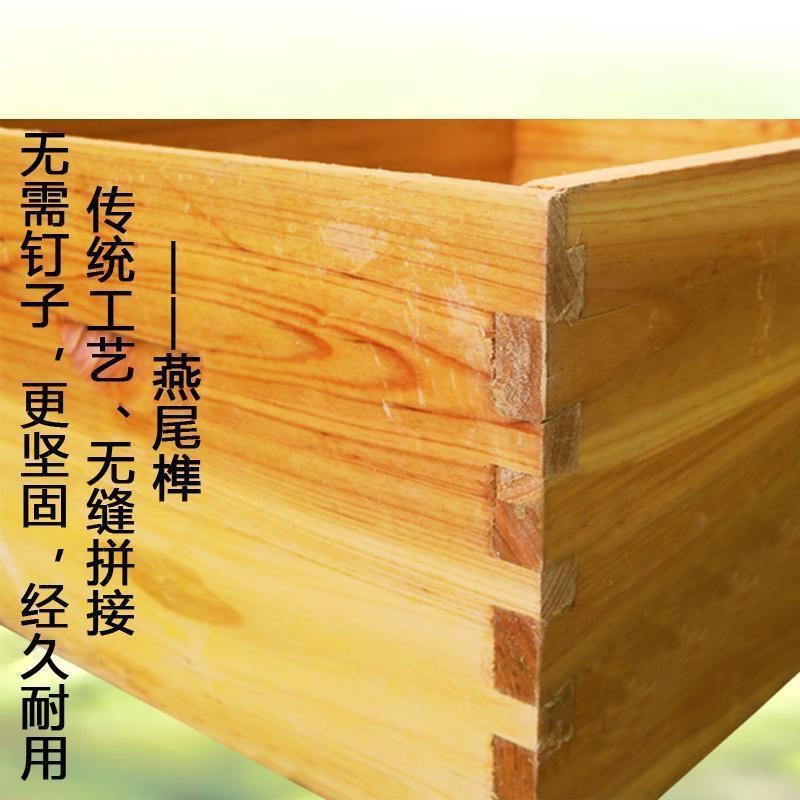 养蜜蜂中蜂标准十框蜂箱包邮全套密蜂箱养蜂工具专用杉木煮蜡平箱
