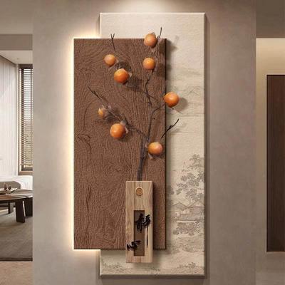 原木奶高油风玄过关装饰画画水培绿 植走IIN廊道挂画 画造景级感