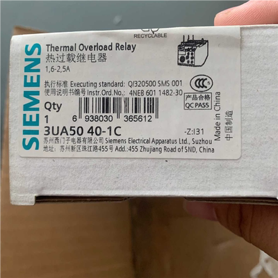 热过载继电器3UA50 40-1C. 1.6-2.5A~询价