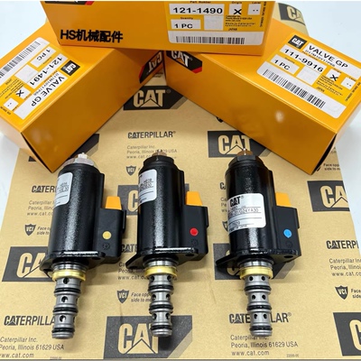 卡特挖掘机E320 330 345 B C D行走回转安全锁定液压泵比例电磁阀