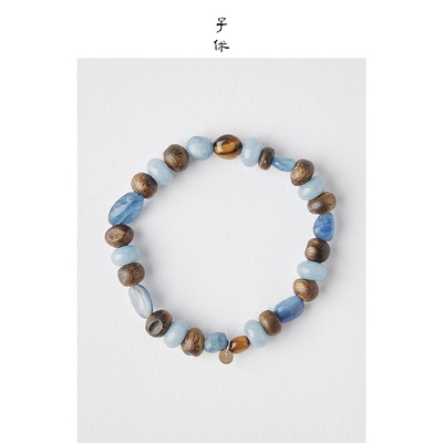 ZIXIU子休沉香蓝泡泡手链女款