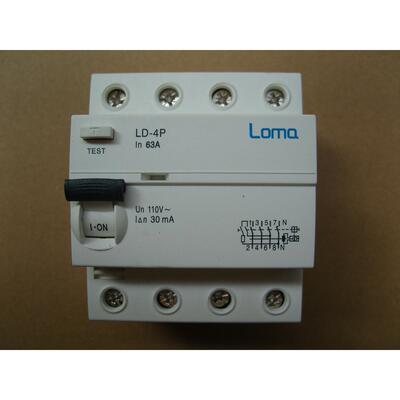 隆马电器 生产 印度415v漏电保护器 India 416v漏电断路器RCCB