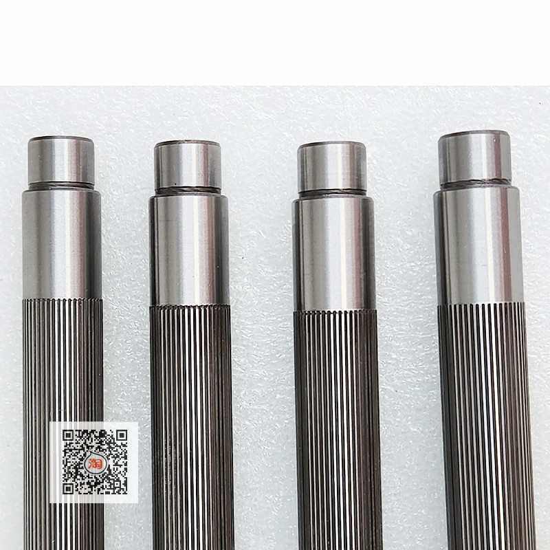 电机轴长22南普铭尊无风叶永磁同步电机专用电机轴16齿斜齿轴心用