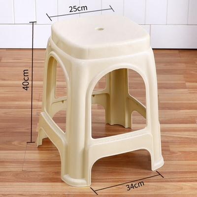 家用登高凳子方圆凳40cm45cm高熟胶方凳板凳熟胶大号朔料熟料便携