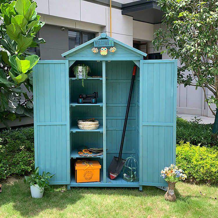 户外柜子防水防晒室外院子储物柜花园工具柜露天庭院杂物收纳
