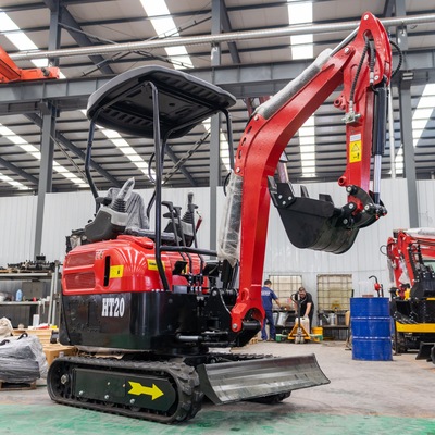 海拓工厂HT20型迷你液压挖掘机 出口美国加拿大工程破碎挖沟钩机