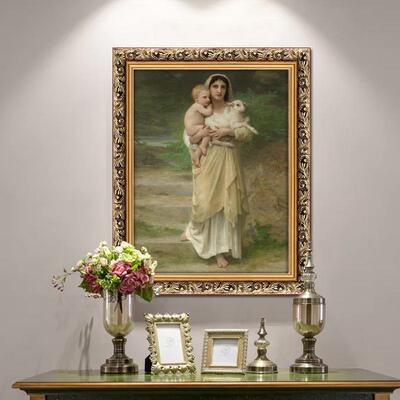 布格挂画天之歌学院人派罗唯美宫廷物天使装饰画油PSZ画世界诗名