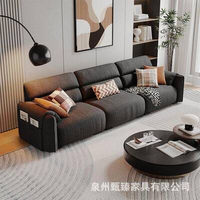 奶油风棉麻布艺沙发客厅小户型网FWZ红代简室约办现公休息直区排