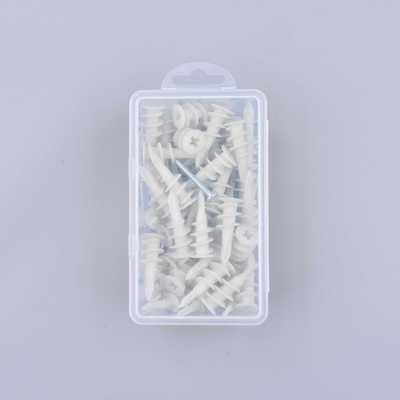 100pcs 盒装 中空壁虎 尼龙壁虎  新款  常用   环保 膨胀管