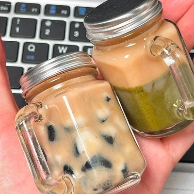 酒吧35毫升迷你玻璃把手杯小酒杯便携奶茶杯120ml咖啡杯500梅森杯