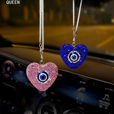 土耳其风爱心蓝眼睛车挂EvilEye