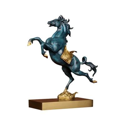 《壮志凌云》纯铜马摆件招财办公室桌客厅装饰工艺品生肖马到成功