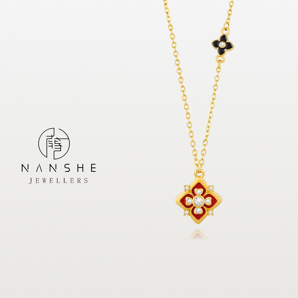 NANSHE/南奢 万相四叶花项链 L2613
