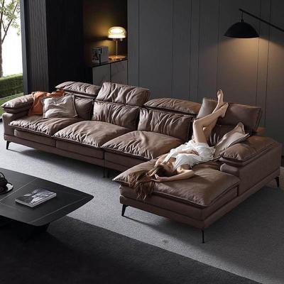 斯堪的纳维亚无障碍豪华面料沙发免水洗超软中叶风格客厅技术布角