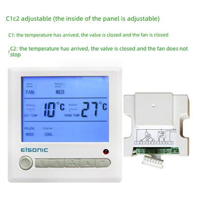 正品依林温控器Ac803C1C2可调中央空调控制器面板开关7芯电线