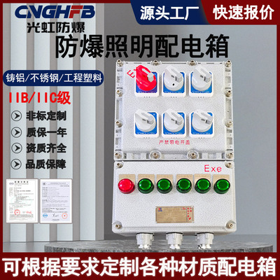 BXMD-6K一控四防爆照明动力配电箱开关控制箱防爆多回路带总开关