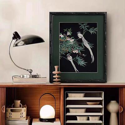 中古国风花鸟装饰KMG厅画古新中式挂画式复风法客墙上卧室床头壁