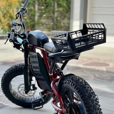 super73货架筐后座尾筐车篮车筐金属磨砂车筐super73配件改装升级