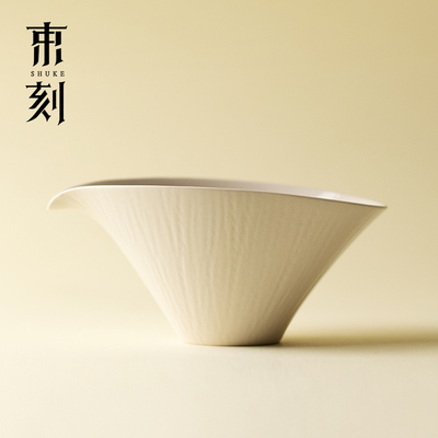束刻 日式草木灰公道杯均杯简约纯色陶瓷功夫茶具茶海分茶器公杯
