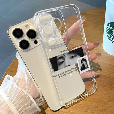 适用iPhone13苹果15p12创意透明18ProMax软14PLUS高级感手机壳眼神颜值黑白董思成适用OPPORENO16/红米NOTE17