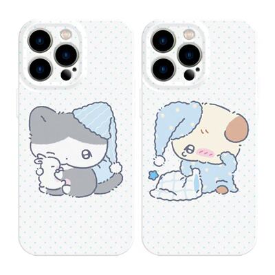 兔子睡觉猫狗情侣适用iPhone17简约VIVOs50苹果14华为MATE80PROMAX菲林12pro可爱手机壳16plus13硬IQOO15卡通