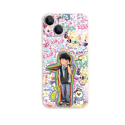 VIVOY500小众16PLUS苹果12p手机壳适用软iPhone13华为NOVA15PRO小米17ProMax创意reno14薛之谦涂鸦荣耀MAGIC7