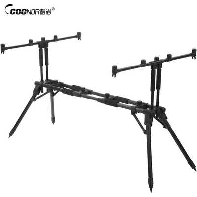 酷诺RP181欧式库钓支架 快速折叠支架报警器抛竿海竿多头炮台