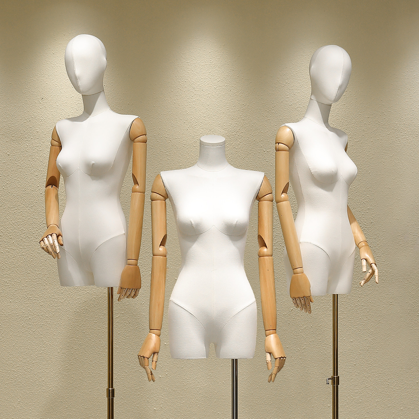 高档服装店专用橱窗模特道具人台女装半身假人偶陈列展示架女模特
