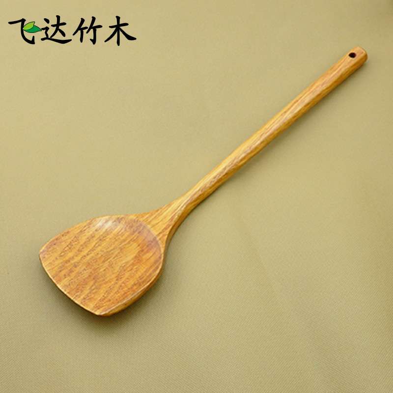 木铲子 不粘锅专用 长柄木铲 木锅铲  烹饪铲 圆柄木铲
