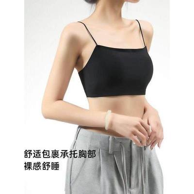 小胸看起来更大，单线管胸罩的妇女，托举反暴露内穿，网红热风格