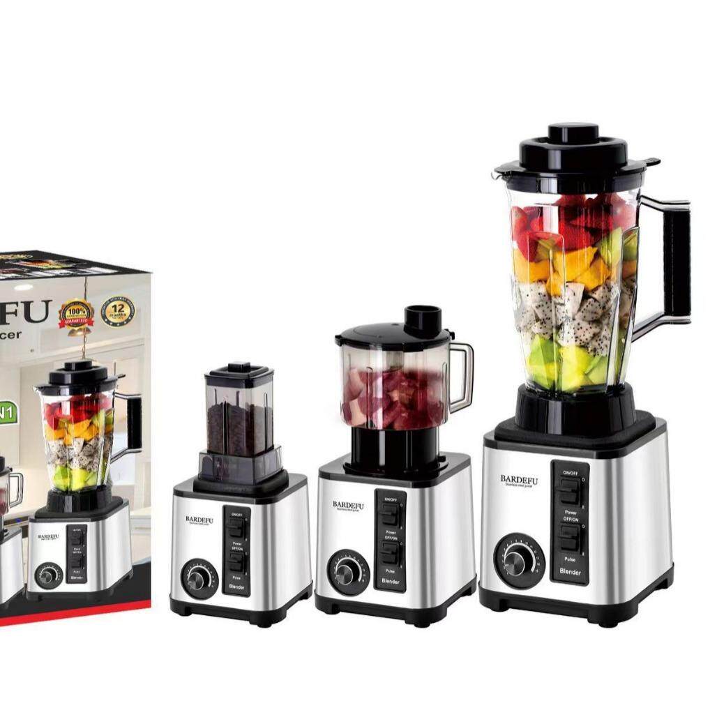 3in1破壁机跨境Blender家用3L搅拌机榨汁绞肉研磨料理碎冰机