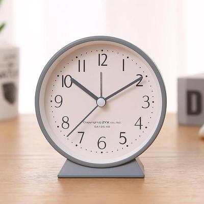 极简小闹钟表儿童学生用宿舍床头懒虫起床闹铃夜灯光卧室静音学习