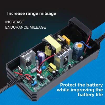 好牛电动车电池适配器充电器48V12A60V20Ah72V32A铅酸锂电池电动