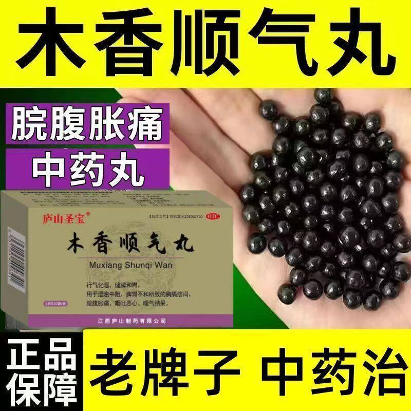 湿浊中阻脾胃不和 呕吐恶心嗳气纳呆 庐山圣宝木香顺气丸10袋
