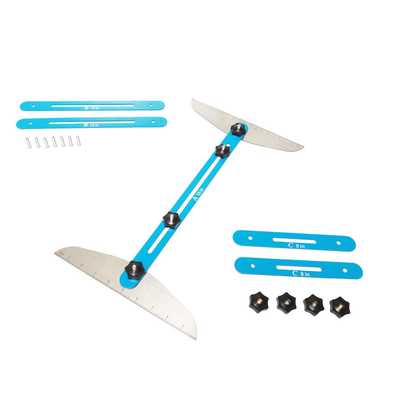 24件套楼梯踏板量规工具 楼梯夹具 测量楼梯 Stair Treads Gauge