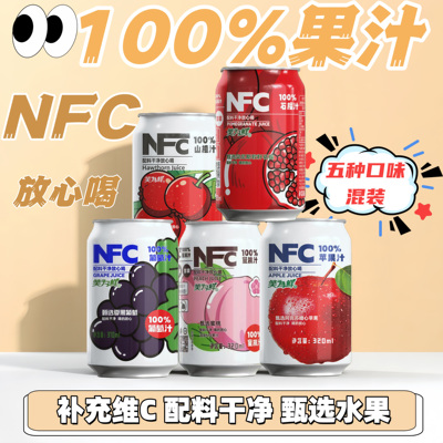 【年货送礼】混合味石榴黑葡萄蜜桃苹果100%配料干净320ml*20礼箱