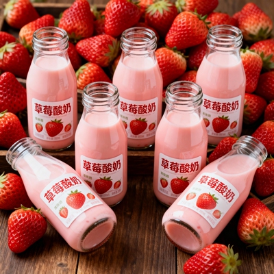 【整箱20瓶】瓶草莓酸奶风味饮品新日期官方推荐早餐营养代餐热销