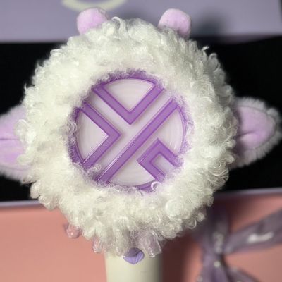 小羊蹄头套张艺兴应援棒自制炸毛款物纯手工制作赠小卡贴