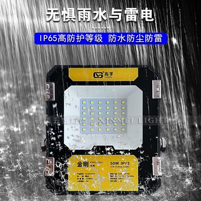 高孚led投光灯户外防水庭院灯招牌广告灯路灯20W50W100W200W别墅