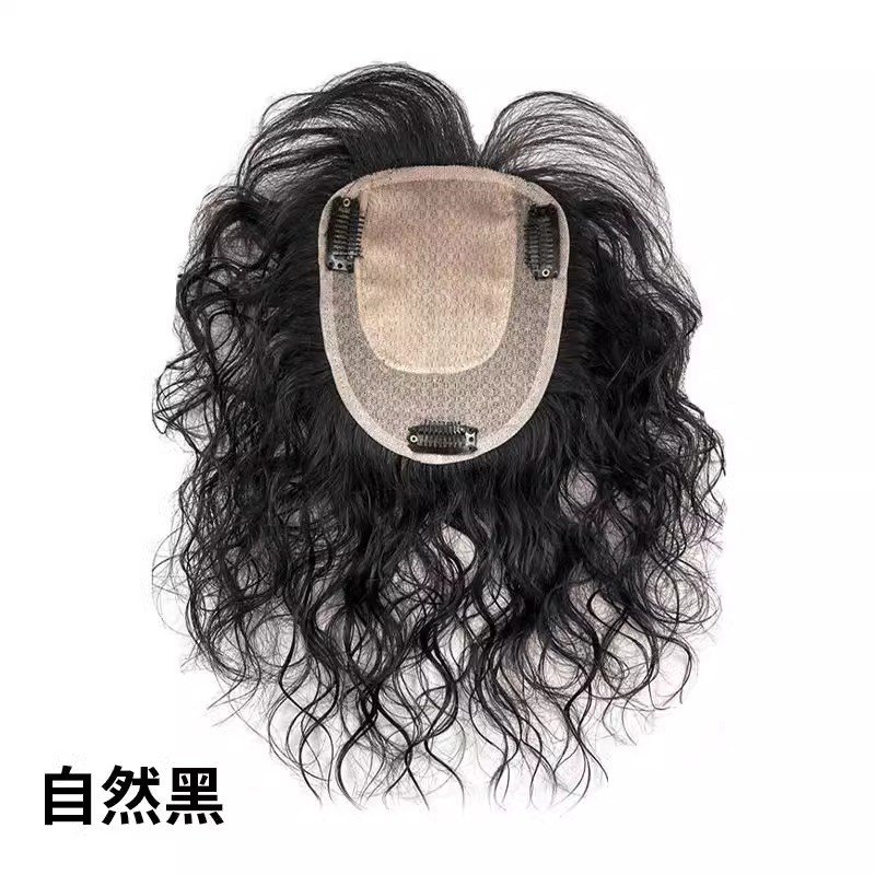 大发量透气高端大面积头皮卷发片增发补发一片式假发片女士四季款