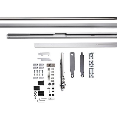 自由旋转折叠魔术门旋转门内外双开推拉滑轨天地轴吊滑轮五金配件