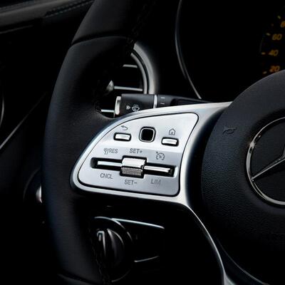 适用于奔驰2020款GLEGLSGLB新ABCE级方向盘按键改装装饰贴