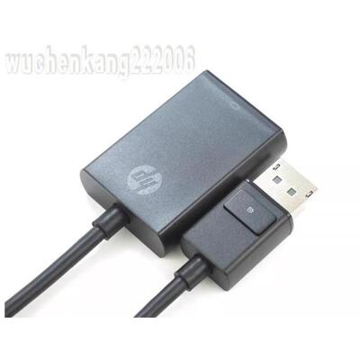 **原装HPdp转vga转接头线显卡大displayport显示器vja转换