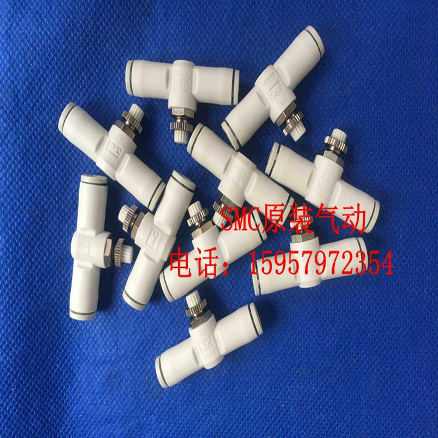 SMC全新原装 AS1001F-03调速阀直通调气接头AS1001F-23管道节_虎窝淘