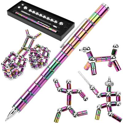 Magnetic Metal Fidget Pen Toys Multifunctional Gift Deformab