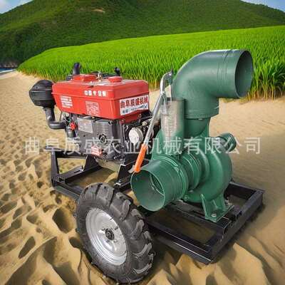 质盛大6寸口径蜗壳式离心泵大吸程大流量抗涝抗旱排水泵