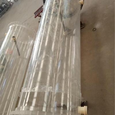 离子交换有机玻璃柱水处理医药软化工业淘金阴阳树脂罐成套设备