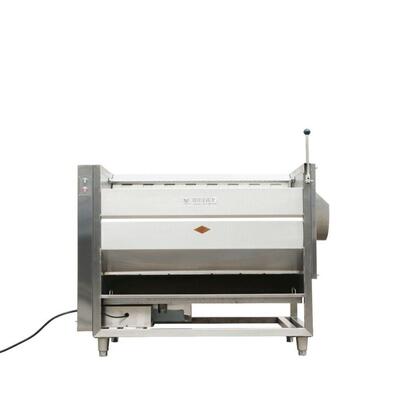 定制全自果蔬清洗土CX100II豆脱皮即掀盖停大商型用洗菜机不锈钢