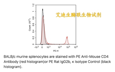 FineTest PE 抗-小鼠 CD4 抗体 (GK1.5)，标记一抗  流式抗体